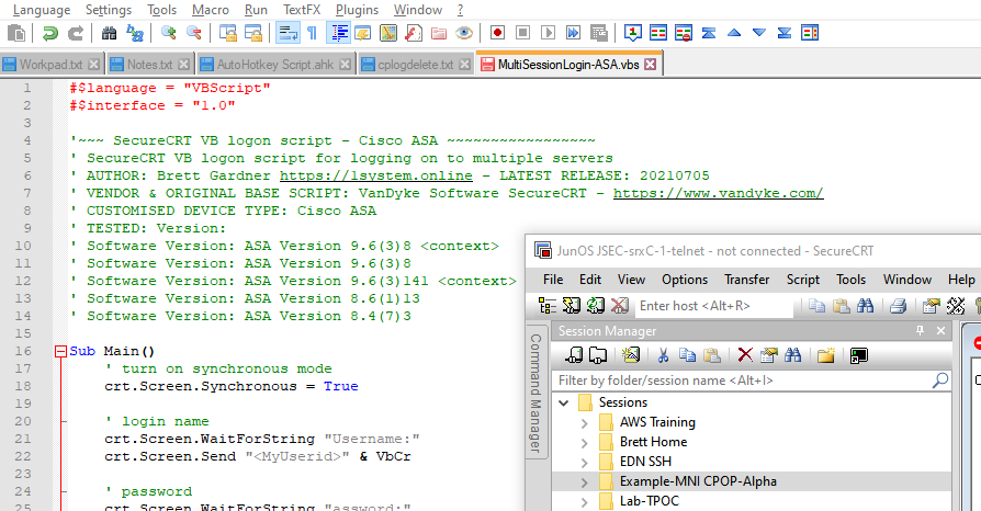 Guide to Setting Up SecureCRT Logon Scripts-Here Are Mine! - Clarisyte